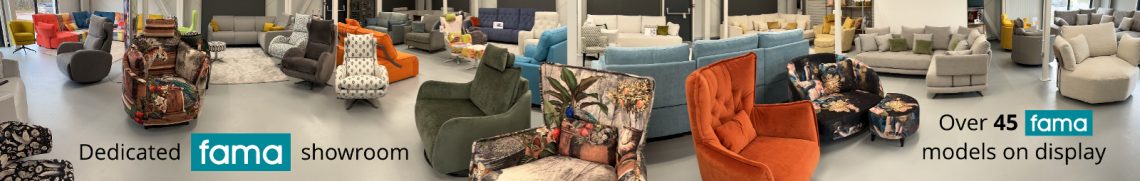 Fama sofas & armchairs by UK’s only dedicated Fama showroom