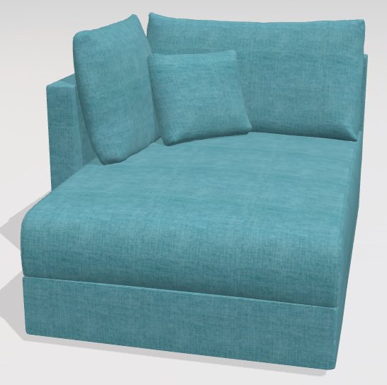Fama Hector chaise left module - Fabric Sofas