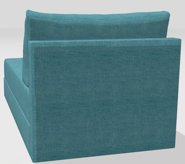 Fama Hector armless chaise module - Fabric Sofas