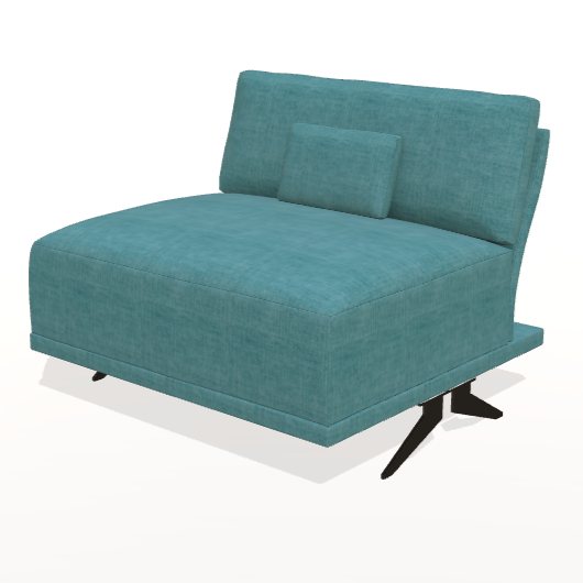 Fama Oasis armless seat module - Fabric Sofas