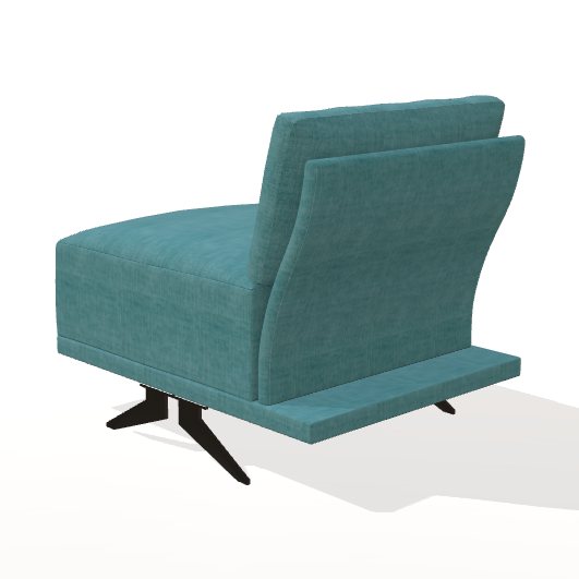 Fama Oasis armless seat module - Fabric Sofas